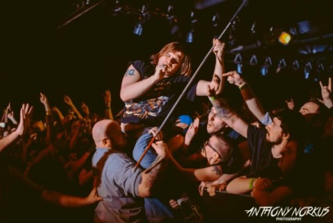 Killswitch Engage cheers crowd-surfing blind fan in Grand Rapids